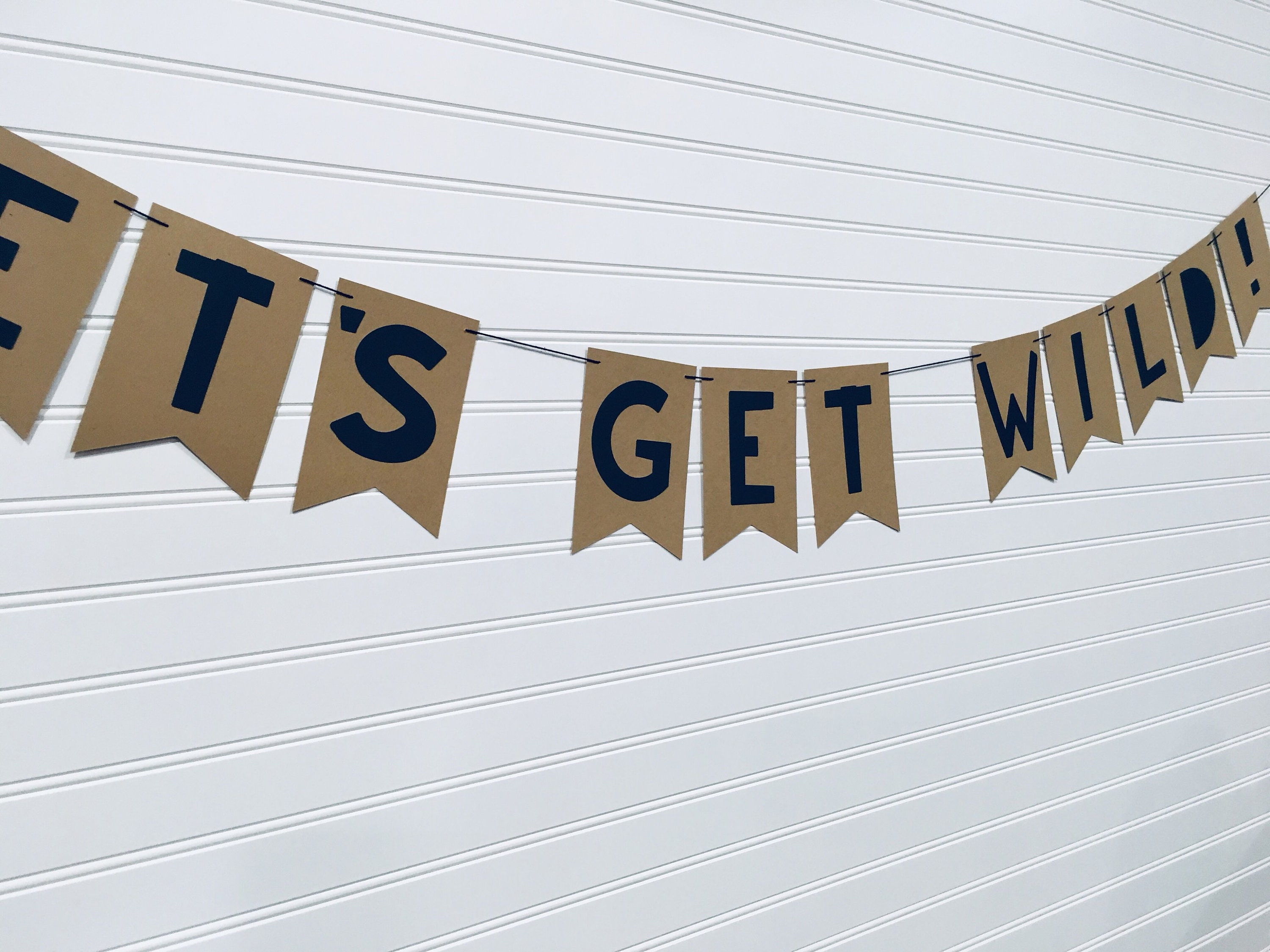 Let's Get Wild Banner Safari Party Banner Safari | Etsy