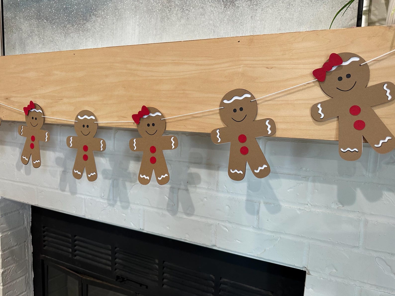 Gingerbread Garland | Gingerbread Banner | Gingerbread Decorations - Etsy
