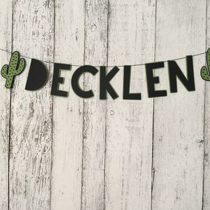 Cactus Name Banner| Personalized Cactus Party Banner| Cactus Party ...