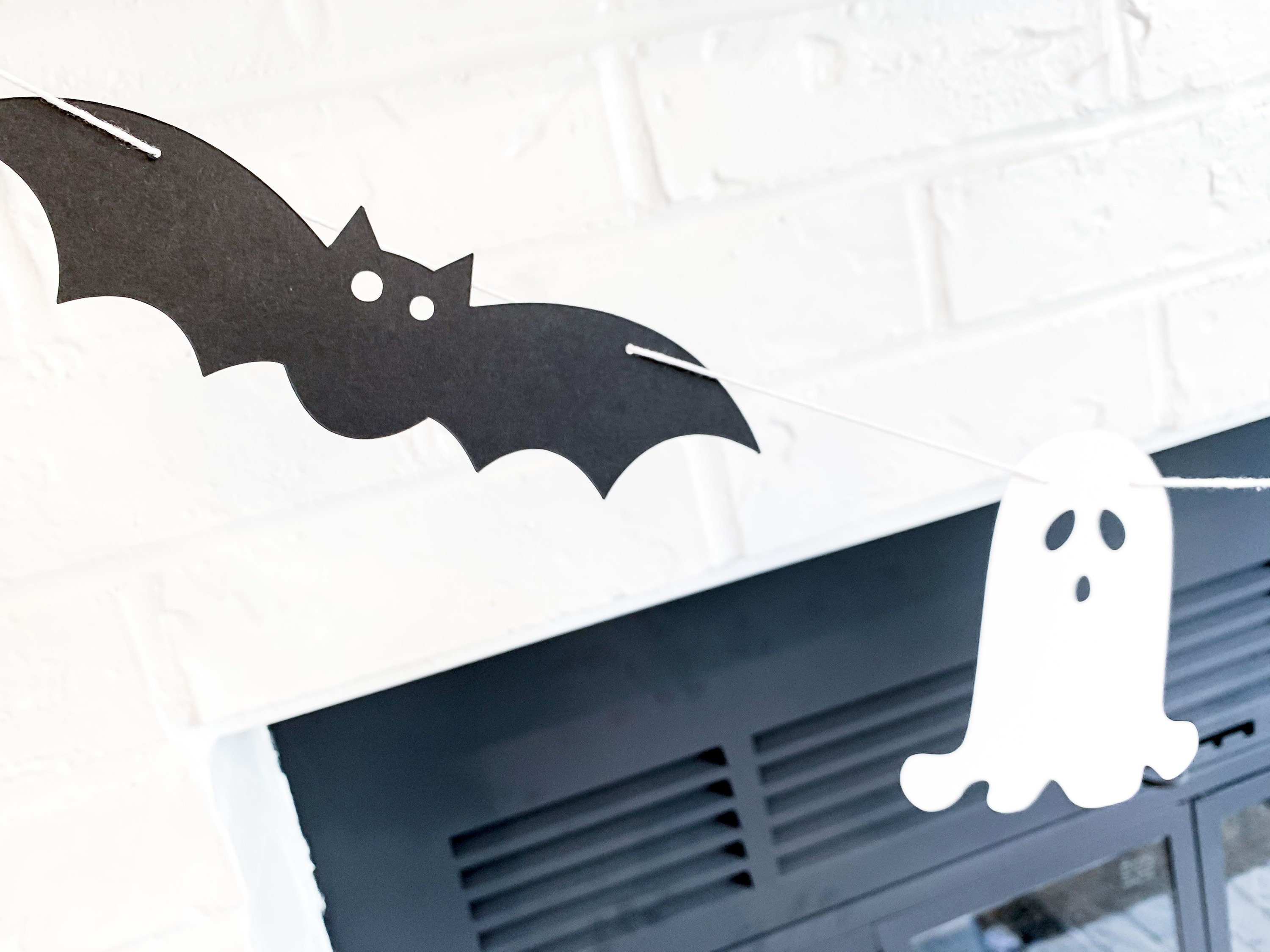 Bat and Ghost Halloween Garland, Halloween Party Banner - Etsy