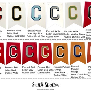Mini Custom Saying Cardstock Pennant Name Banner | Graduation, Senior ...