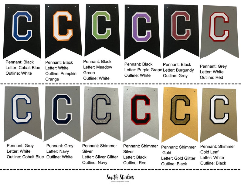 Mini Graduation Cardstock Pennant Name Banner Mini Cards - Etsy