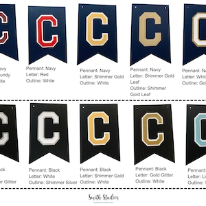Mini Custom Saying Cardstock Pennant Name Banner | Graduation, Senior ...