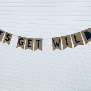 Let's Get Wild! Banner | Safari Party Banner | Safari Party Decorations ...