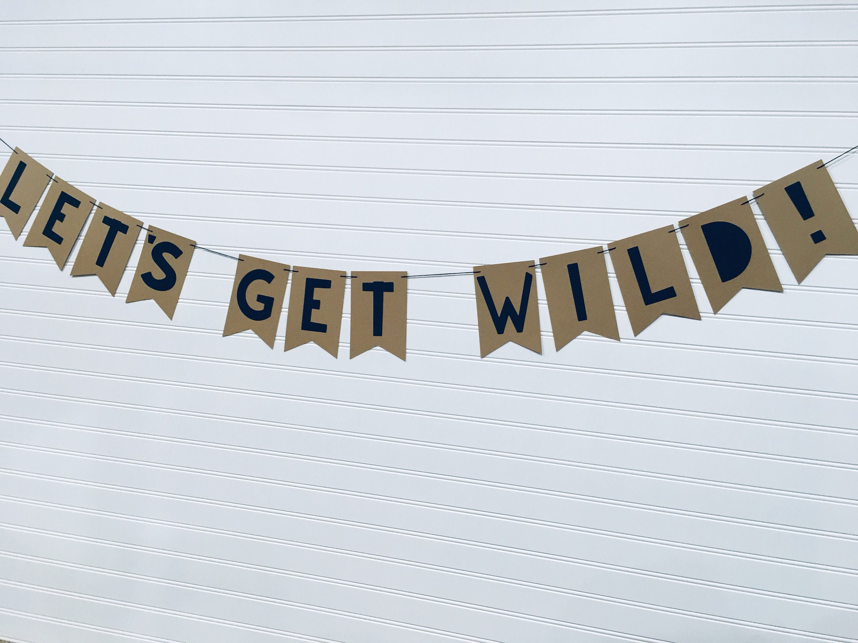 Let's Get Wild Banner Safari Party Banner Safari | Etsy