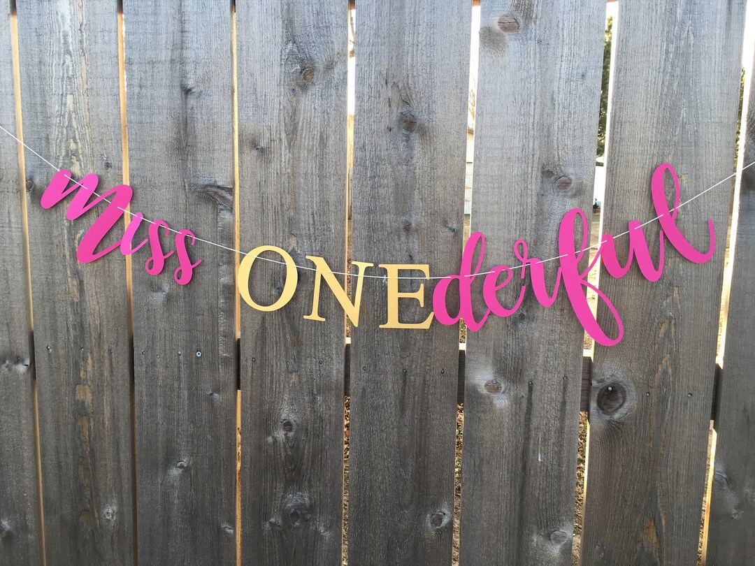 Miss Onederful Banner — Miss Onederful Banner— Little Miss Onederful ...
