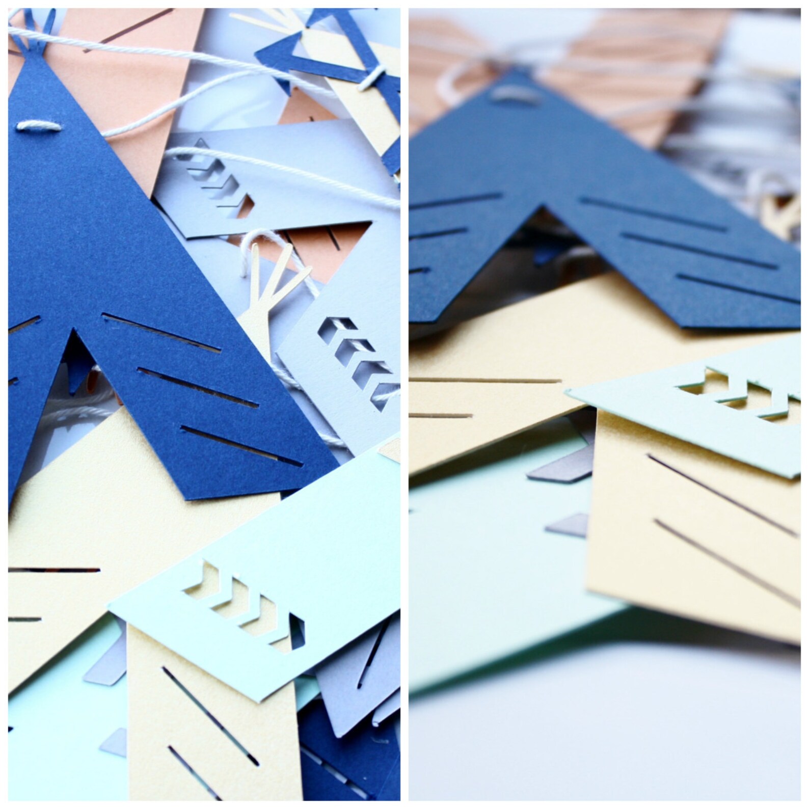 Set of 3 Tribal Banners in Custom Colors Tribal Party - Etsy