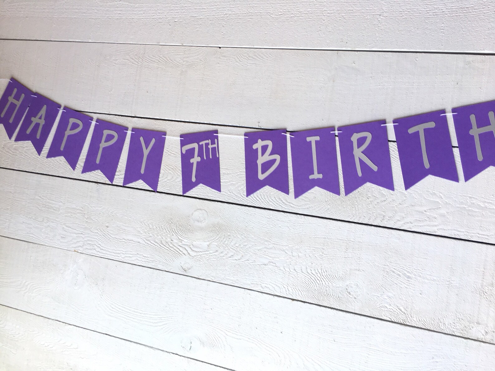Happy Birthday Banner in Custom Colors Happy Birthday With | Etsy