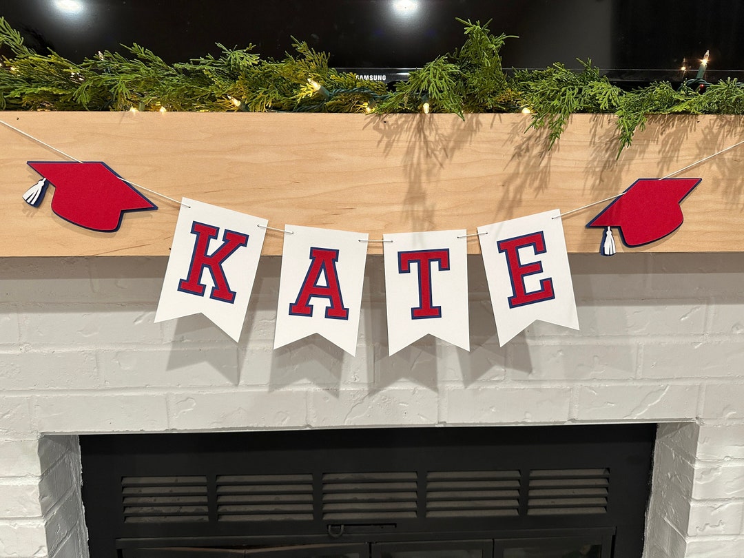 Regular Personalized Graduation Banner | Patchwork Banner| Custom ...
