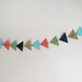 Triangle Garland in Custom Colors Triangle Banner geometric Party ...