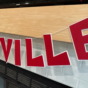 Twoville Birthday Banner in Custom Colors | Red and Green Christmas ...
