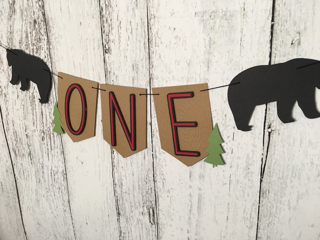 Lumberjack Banner -- Lumberjack ONE Banner-- Bear ONE Banner ...