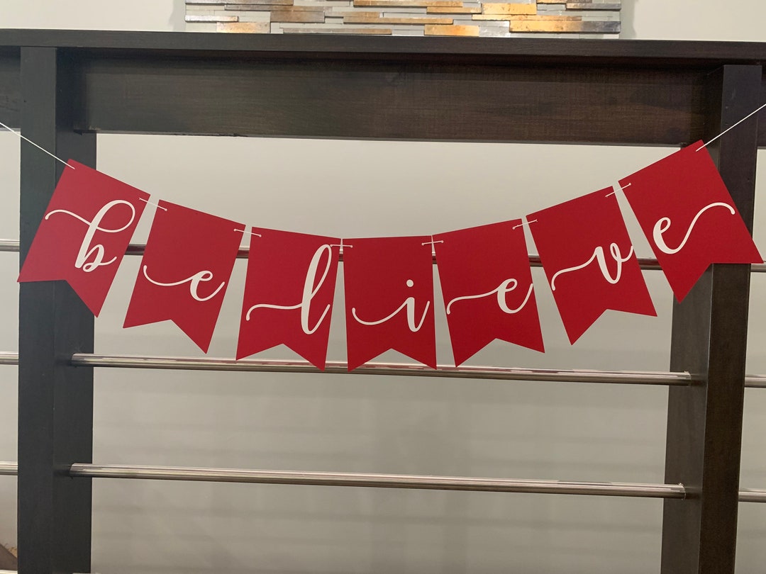 Believe Banner | Believe Christmas Banner | Believe Photoshoot Banner ...