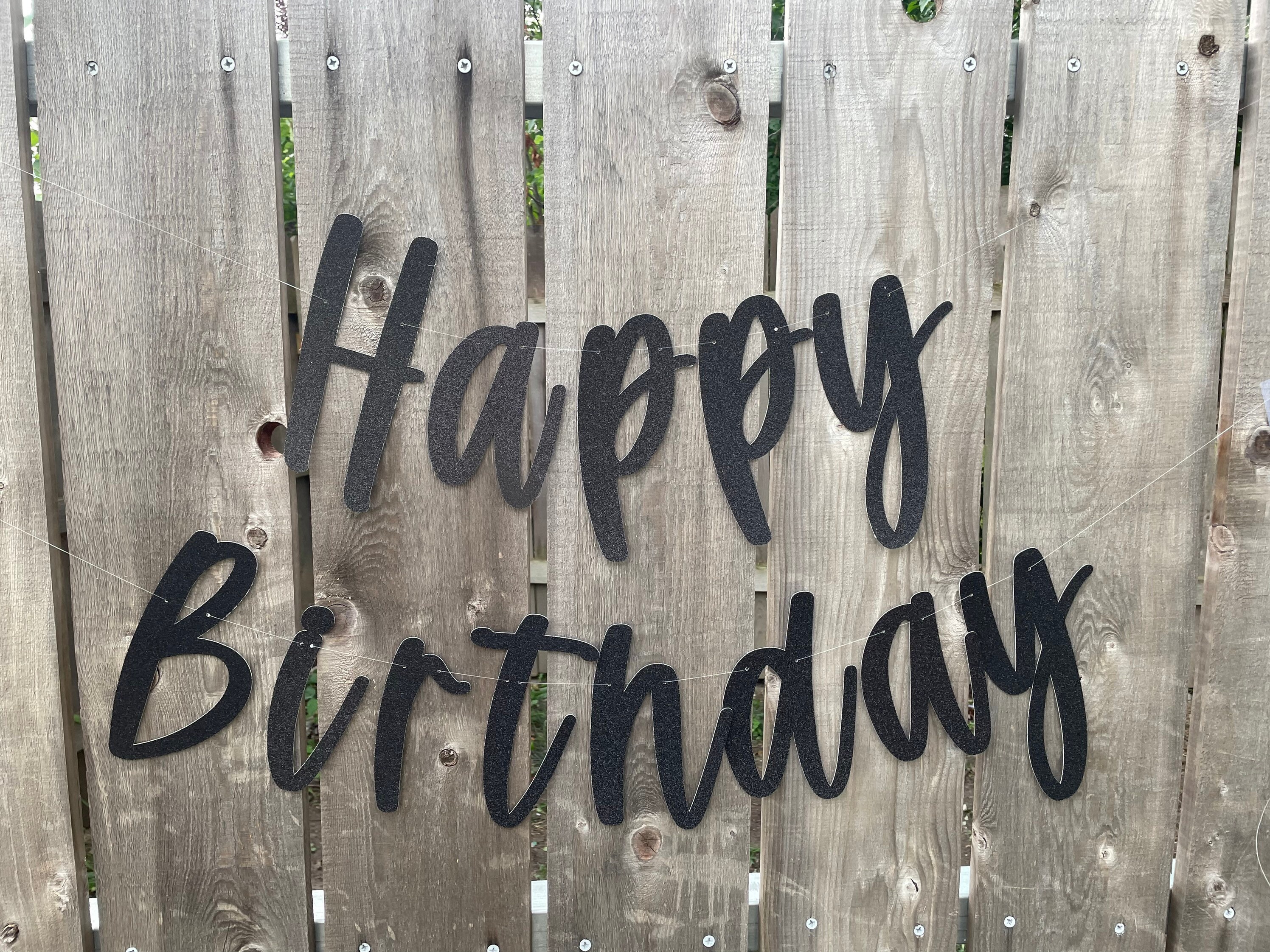 Personalized Modern Happy Birthday Banner | - Etsy