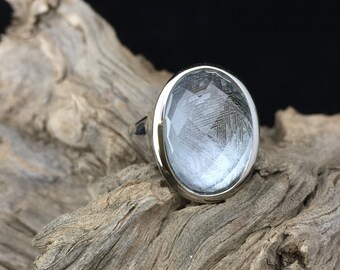 Meteorite ring | Etsy