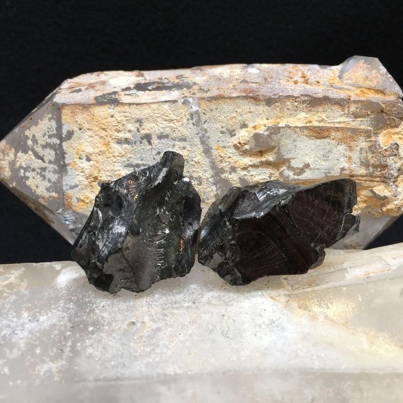 Genuine Shungite Jet Doubles Your Primordial Partners T-24 | Etsy