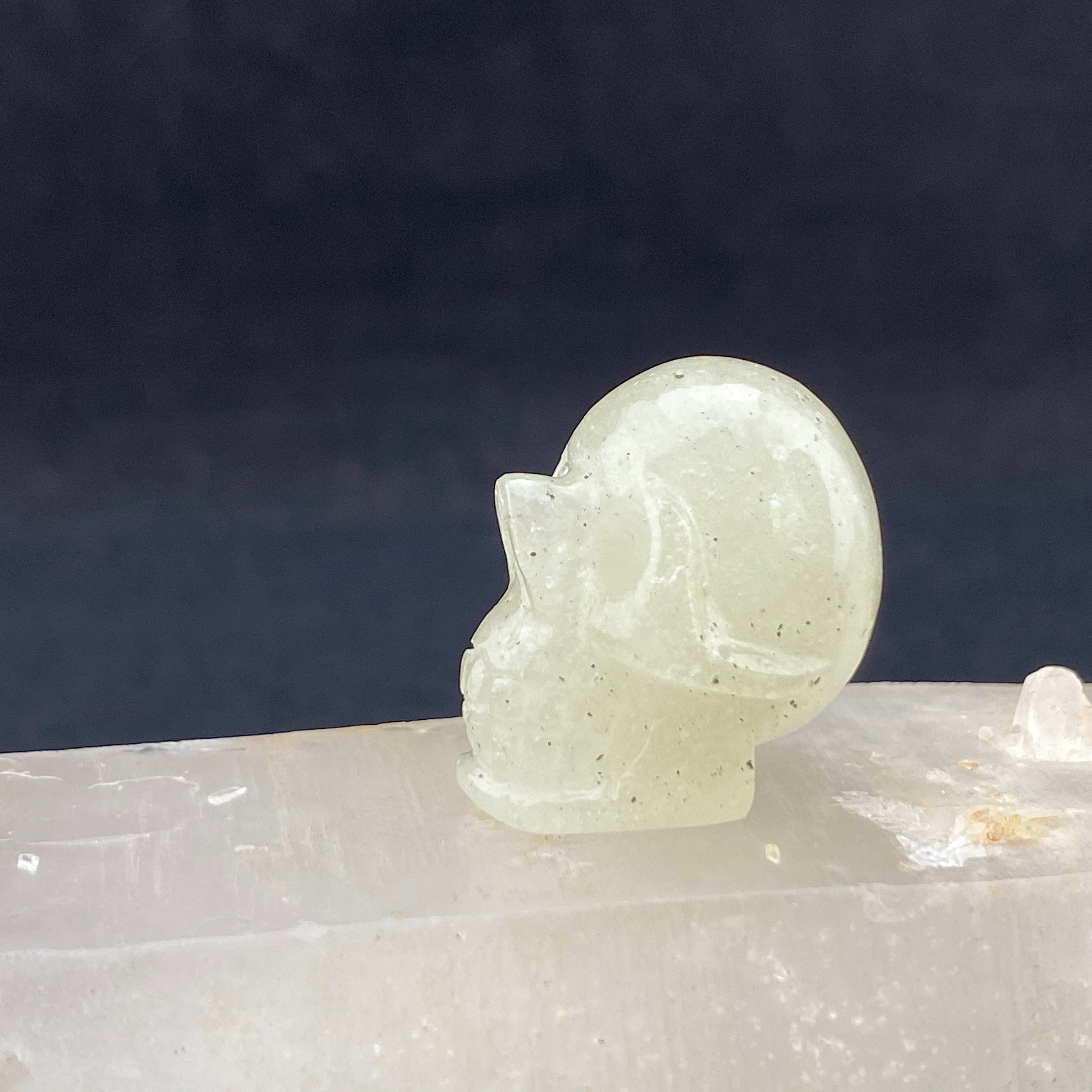 A Libyan Desert Glass Skull: Totem / Talisman / Amulet / Figurine (T-12 ...