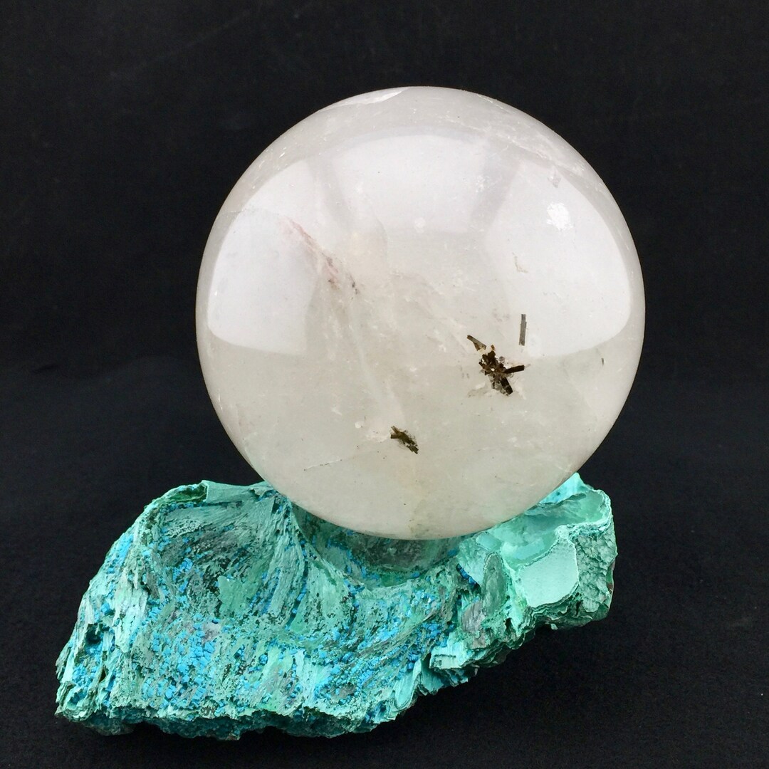 Large Quartz Crystal Sphere With Inclusions, 114mm/4.5inches - Etsy