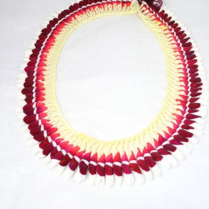 Fresh Flower Lei "micro Ginger Tinted Red" - Choose Your Delivery Date ...