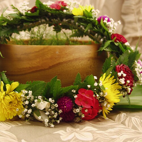 Fresh Haku Lei Flower Crown Fresh Flower Crown Shipped - Etsy