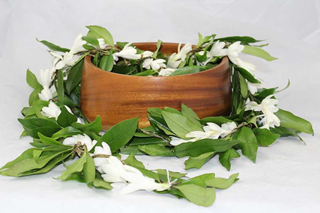 Lei "hilo Maile With Tuberose" - Hawaiian Lei Fresh Flowers - Shipped ...