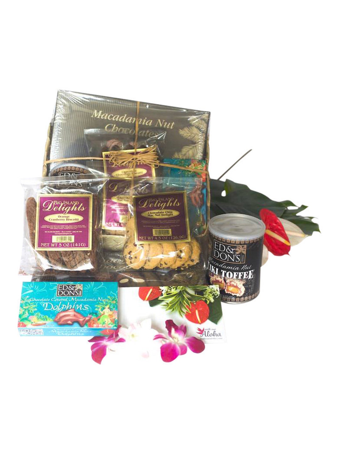 Hawaiian Gift Basket "chocolate Lover's" - Hawaiian Chocolate Macadamia ...