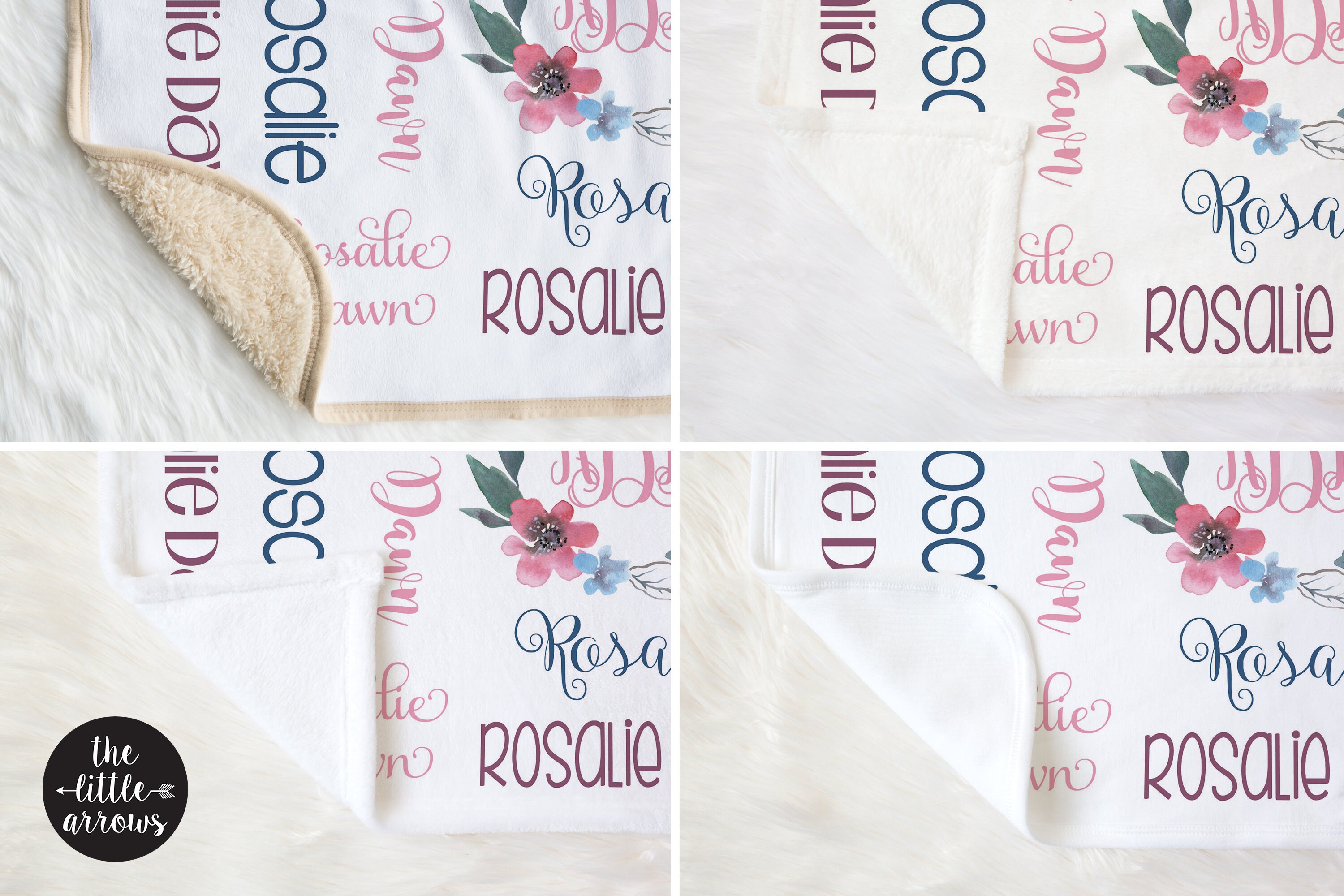 Baby Girl Personalized Blanket Personalized Girl Blanket | Etsy