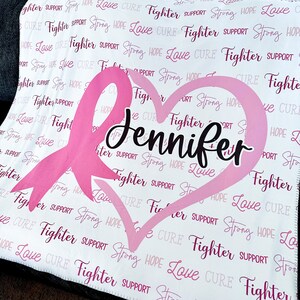 Cancer Blanket Cancer Gift Cancer Fighter Chemo Blanket Cancer ...