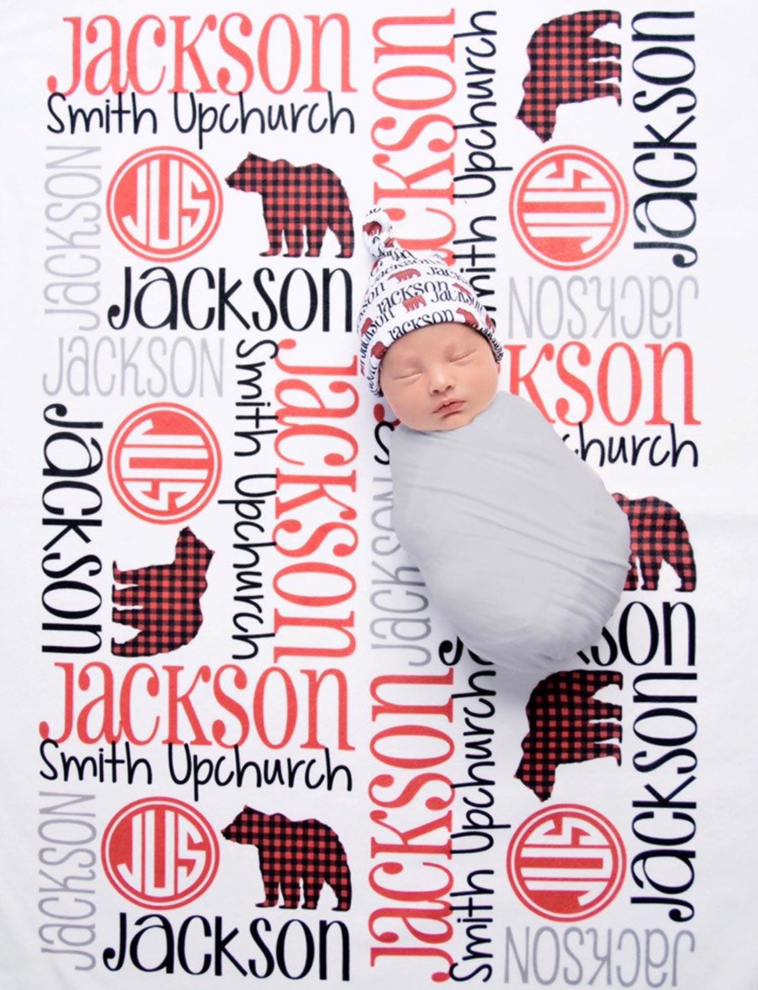 Buffalo Check Bear Blanket Buffalo Plaid Blanket Bear Blanket Buffalo ...