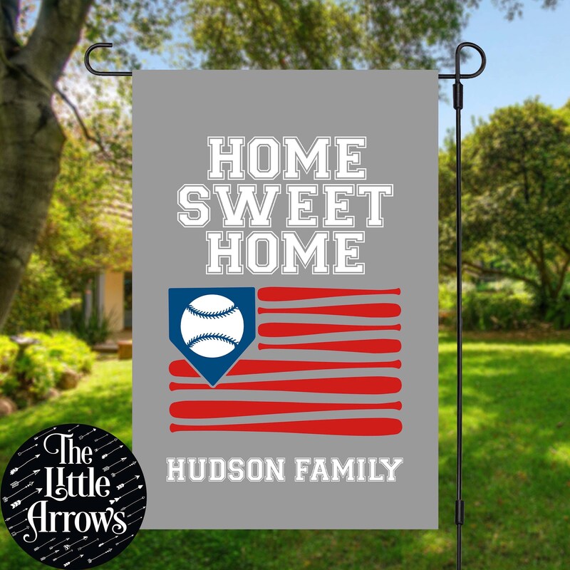 Baseball Garden Flag - Etsy