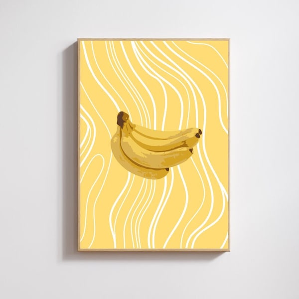 Banana Print - Etsy