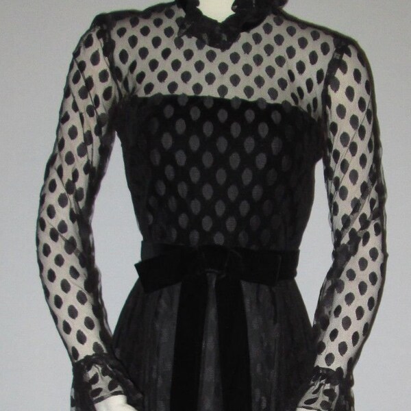 Mod Black Dress - Etsy