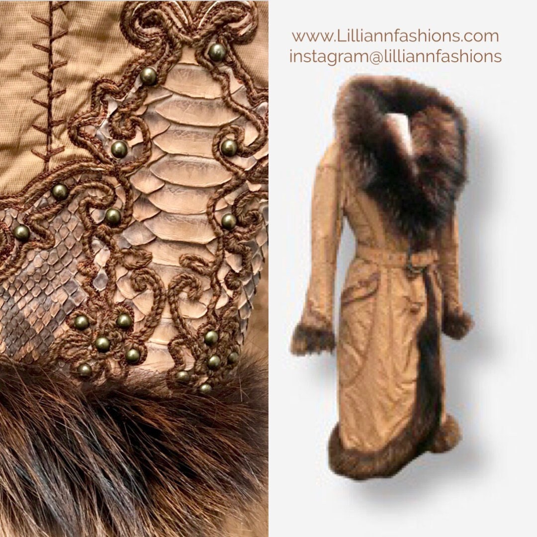 Victorian Steampunk Inspired Italian Coat in Genuine Finn - Etsy