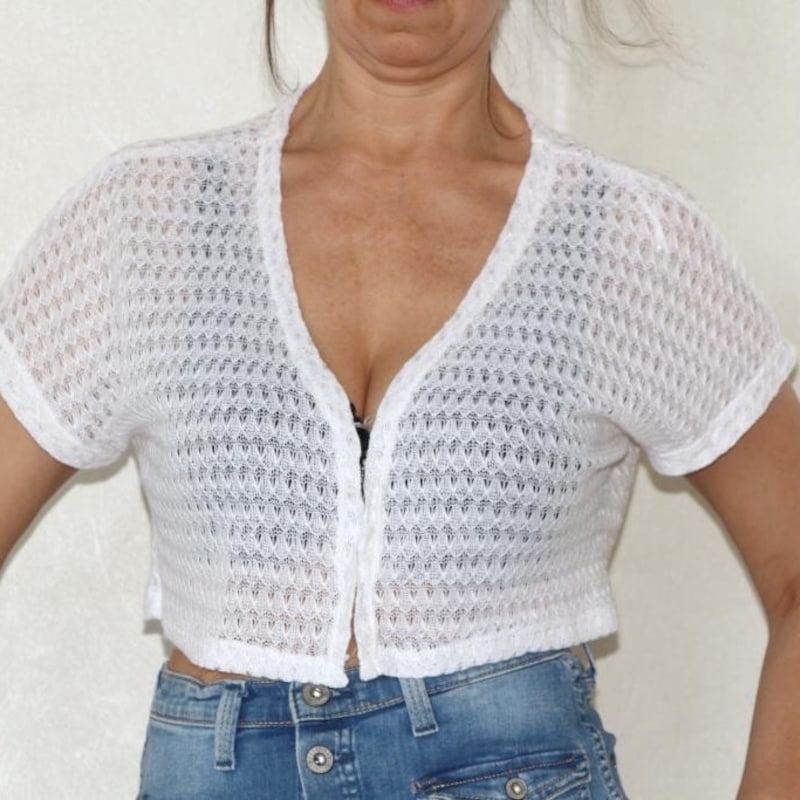 Crochet Mesh Jacket - Etsy