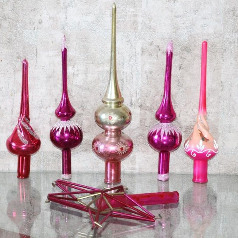 Pink Tree Finial - Etsy UK