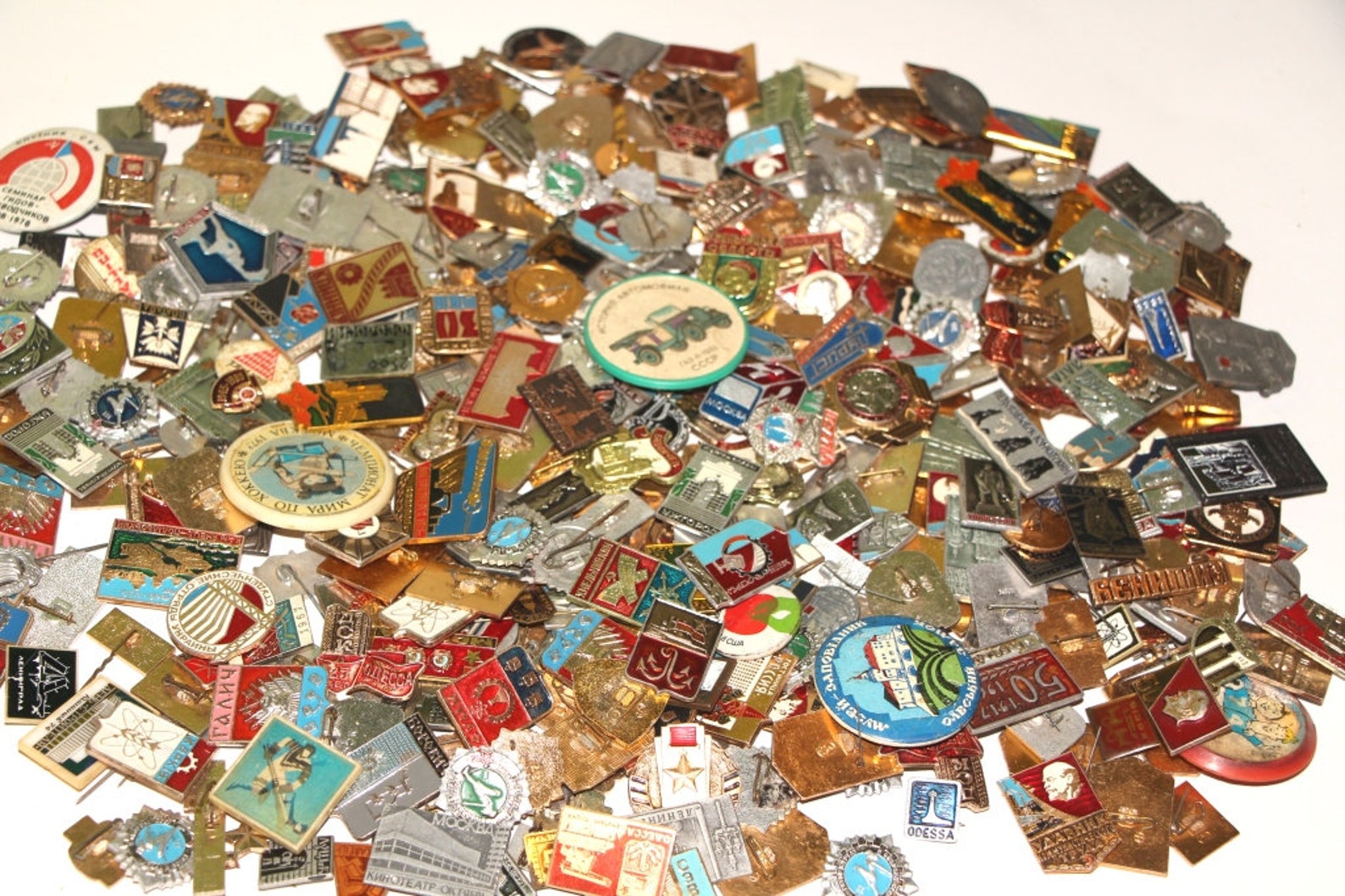 Mystery Box of 20 Vintage Enamel Metal Pins Surprise Grab Box - Etsy