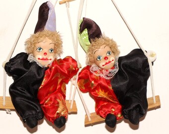Clown on a Swing - Etsy