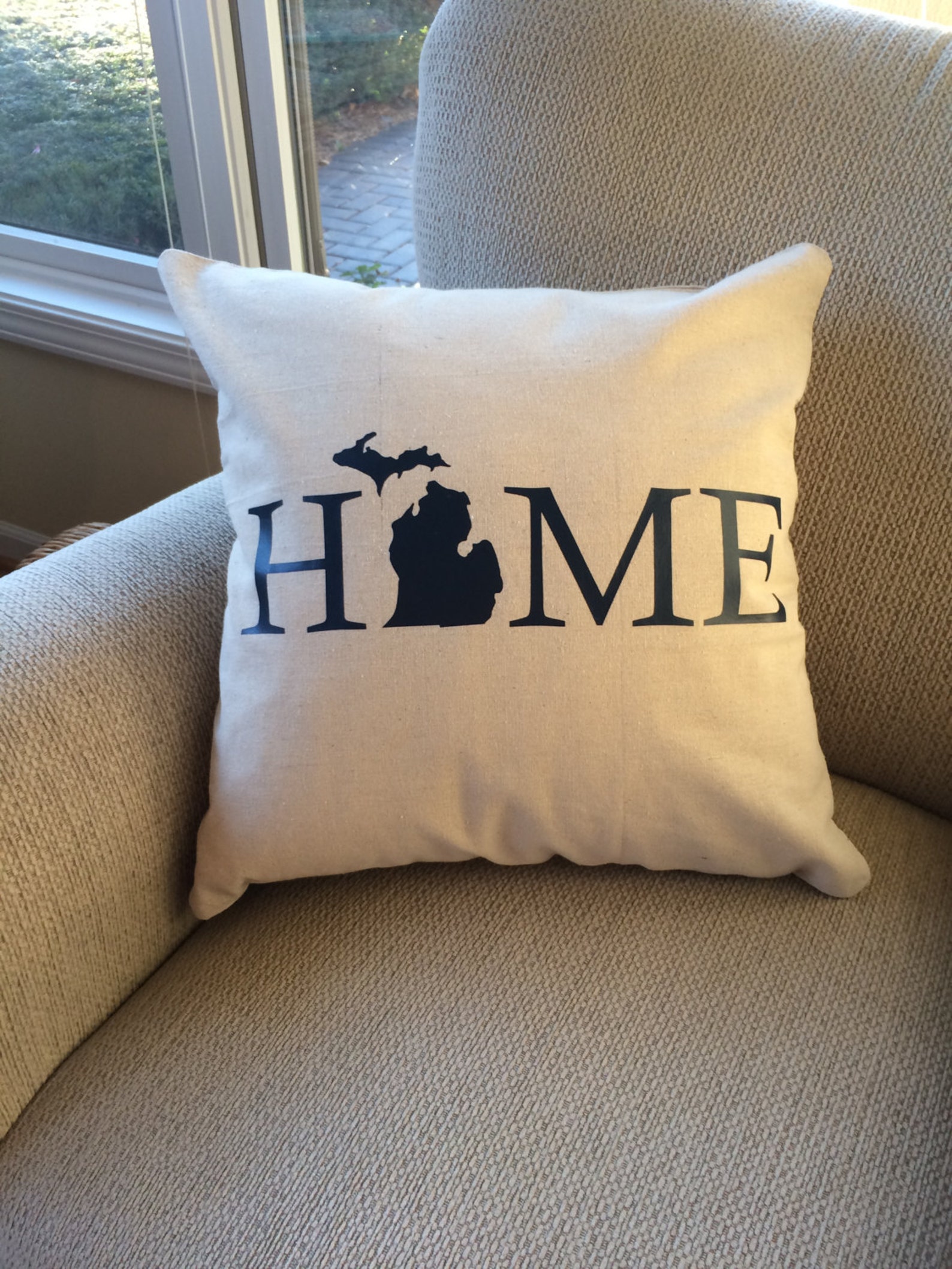 Michigan Pillow- Michigan Home Pillow- Michigan Home- Michigan Pillow ...