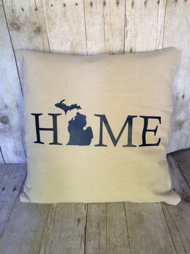 Michigan Pillow- Michigan Home Pillow- Michigan Home- Michigan Pillow ...