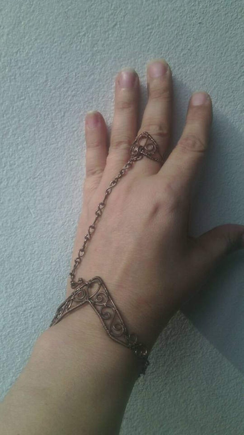 Slave Bracelet Wire Wrap Copper Bracelet Combo Hipster - Etsy