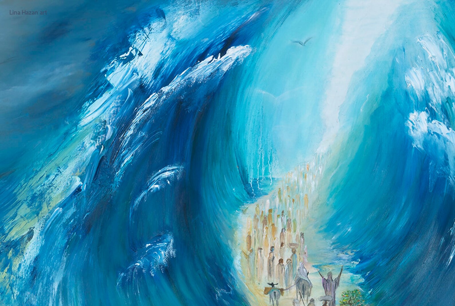Exodus, Crossing of the Red Sea, Oil Painting Giclee, Museum Quality ...