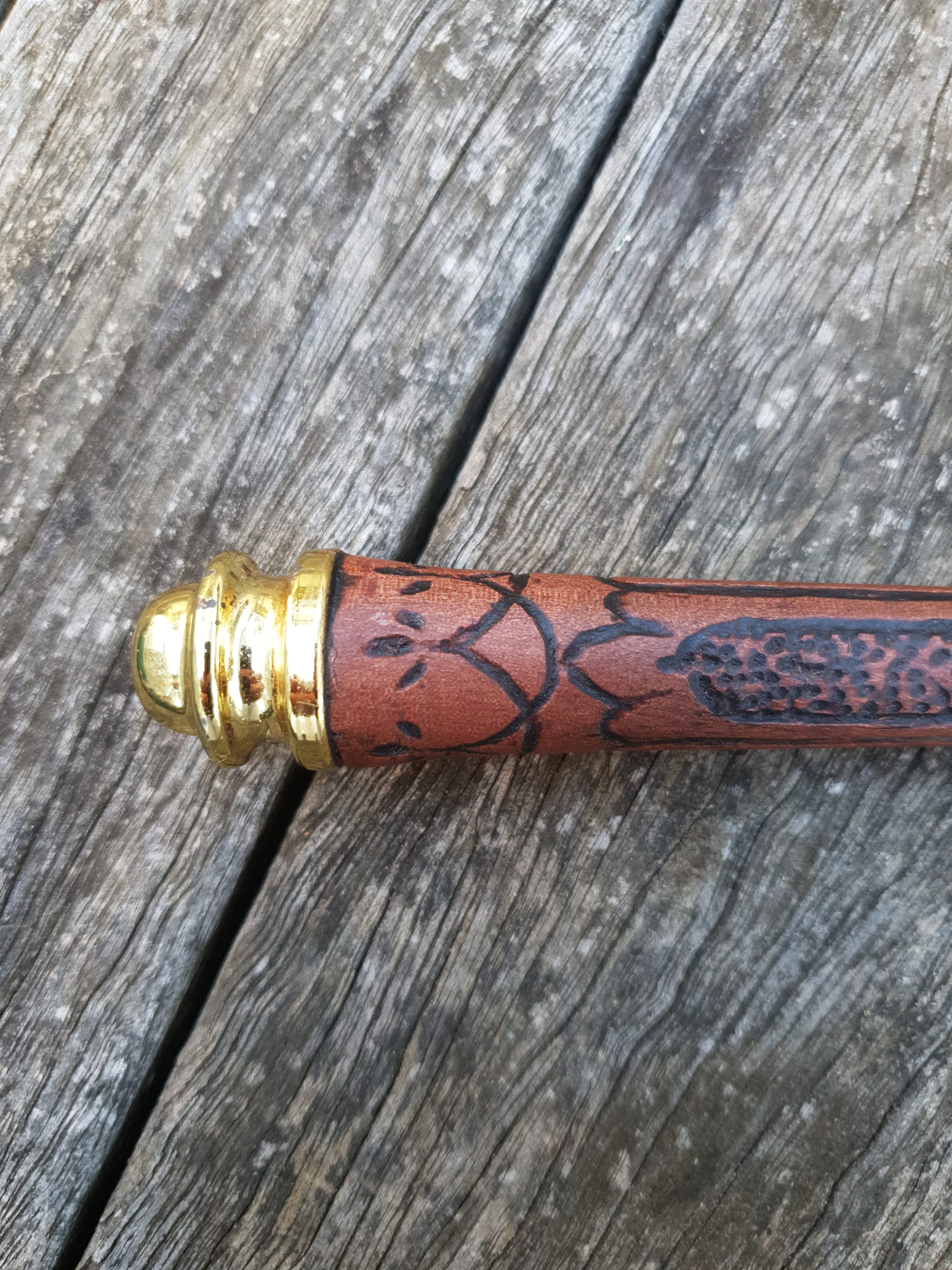 Brass Pommel Wand: 16 Tasmanian Oak Demiguise Hair Core - Etsy