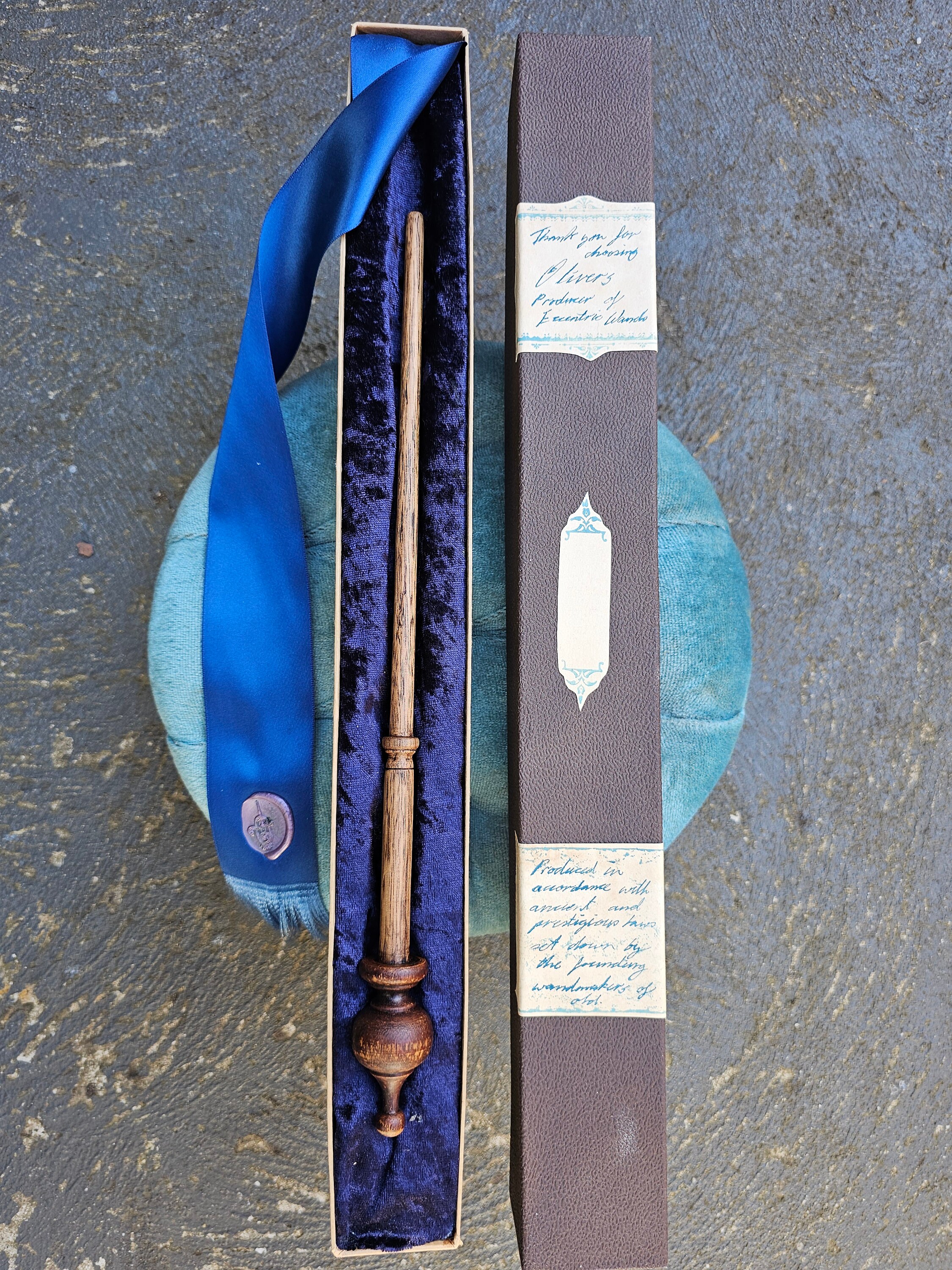 Repurposed Curtain Rod Wand: 14 1/2 Mahogany, Essence of Hinkypunk, in ...