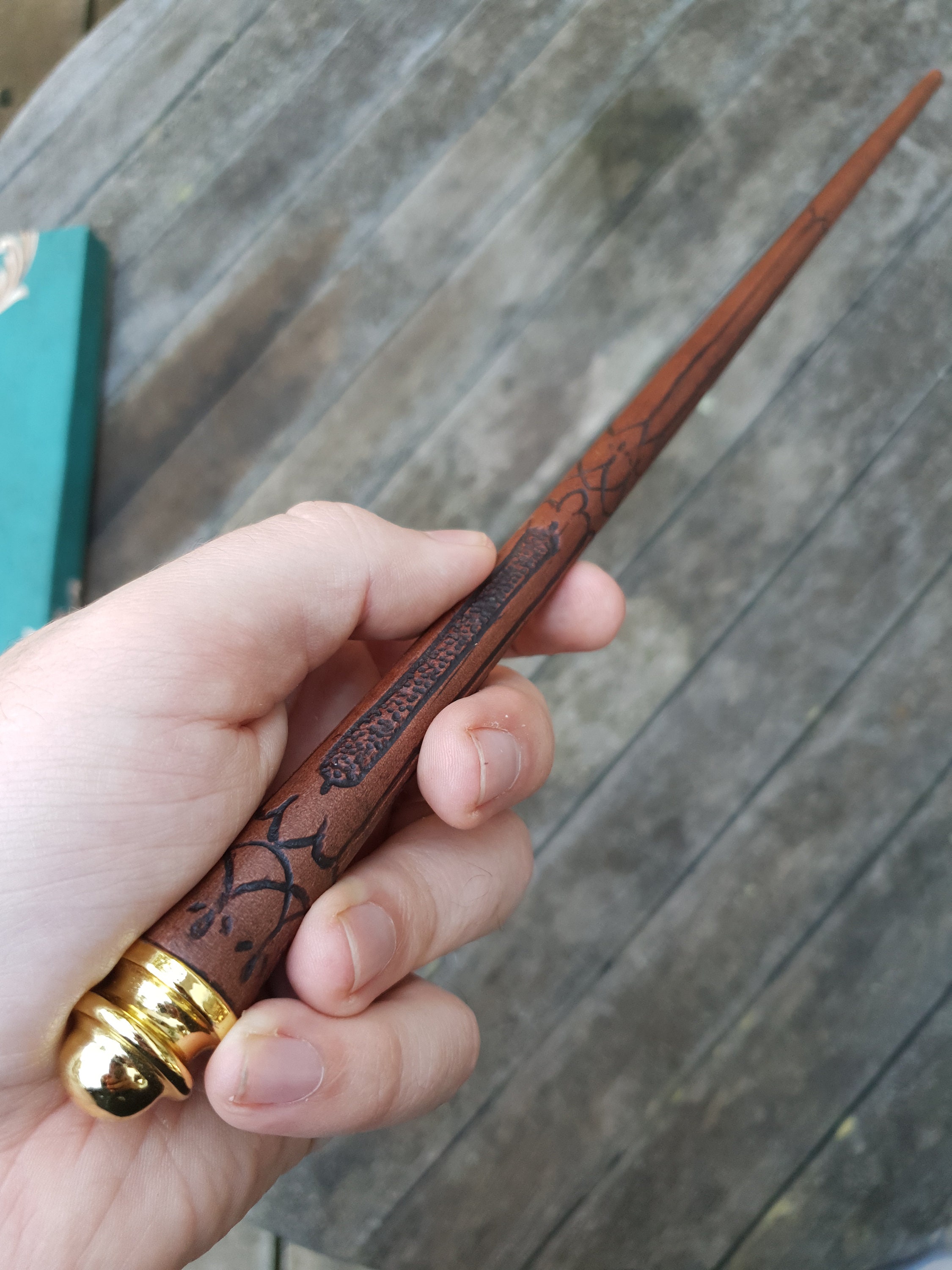 Brass Pommel Wand: 16 Tasmanian Oak Demiguise Hair Core - Etsy