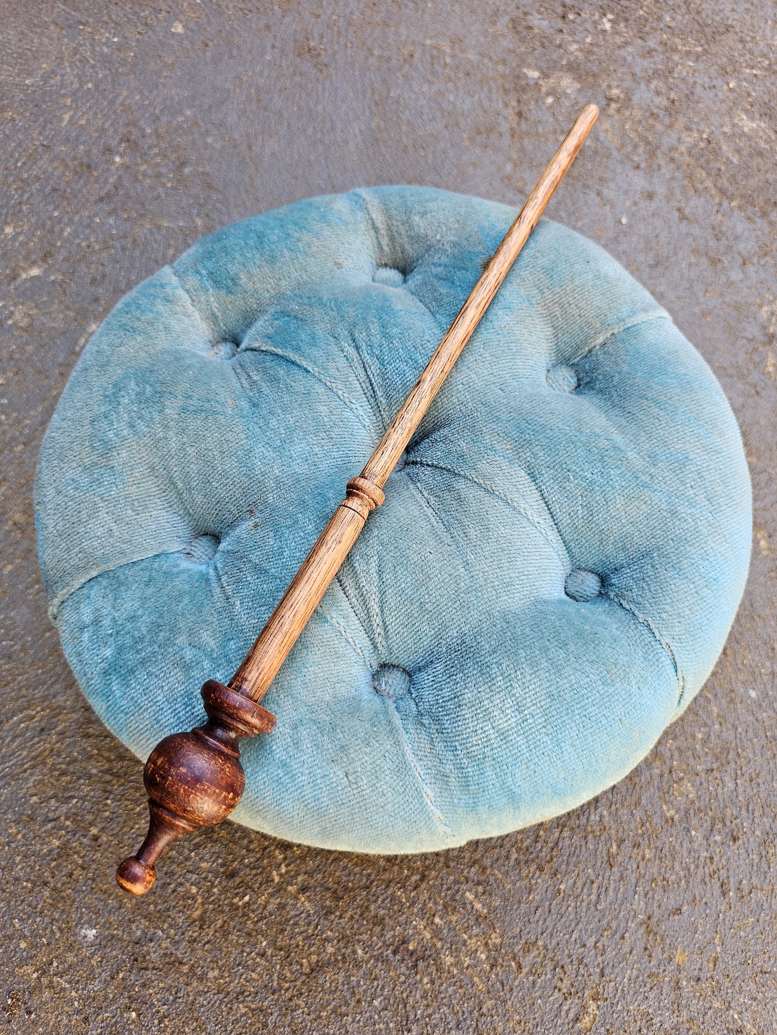 Repurposed Curtain Rod Wand: 14 1/2" Mahogany, Essence of Hinkypunk, in ...