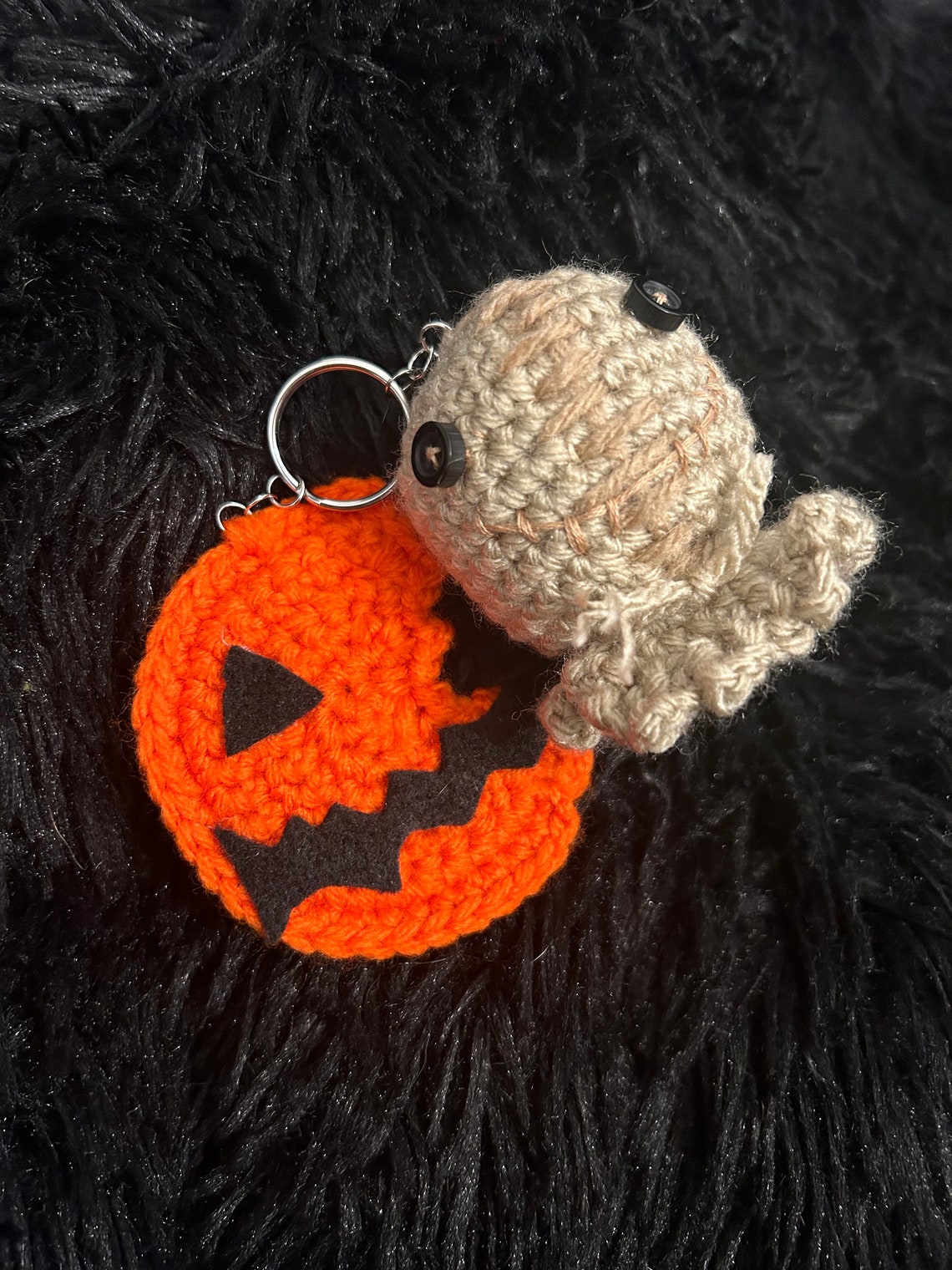 Crochet Trick r Treat Keychain - Etsy