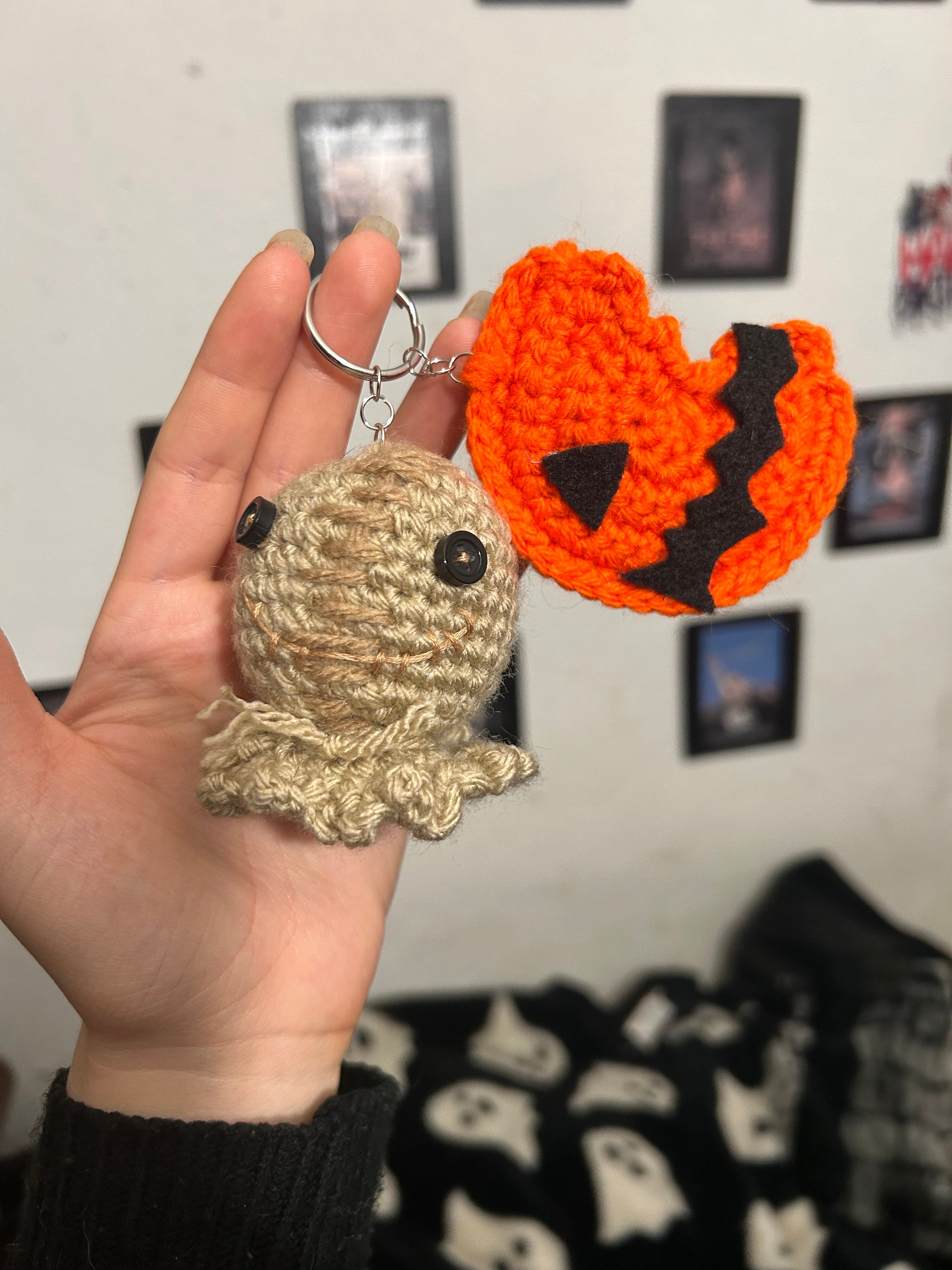 Crochet Trick r Treat Keychain - Etsy