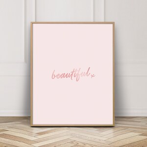 Pastel Pink Wall Art Blush Pink Prints Pale Pastel Poster - Etsy
