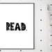 Read Sign Reading Wall Art Read Print for Kids Room - Etsy