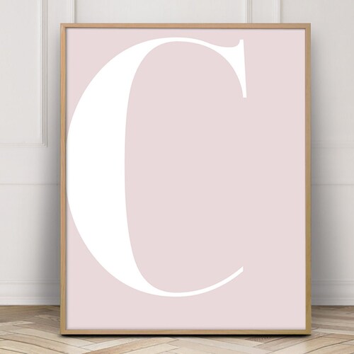 Alphabet Letters for Wall Art Single Letter C Art C - Etsy